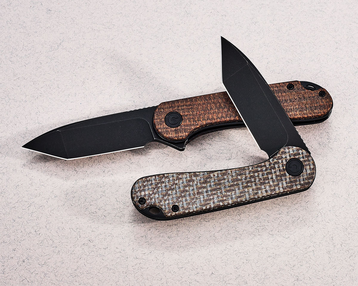 CIVIVI Elementum Tanto Matrix Micarta Flippers | KnifeCenter Blog